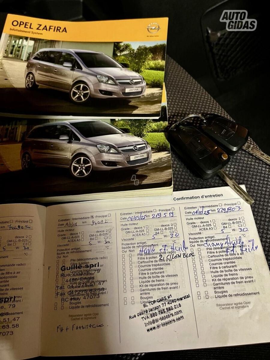 Opel Zafira 2013 in Kaunas, with an engine capacity of 1.70 L and mileage of 232 thousand km for 3600 €, photo 21 on AUTOMOTO.COM.LV