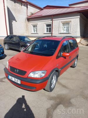 Sarkans Opel Zafira 2003 Balvi, ar dzinēja tilpumu 2.00 L un nobraukumu 402 tūkst. km par 1150 €, foto  vietnē AUTOMOTO.COM.LV