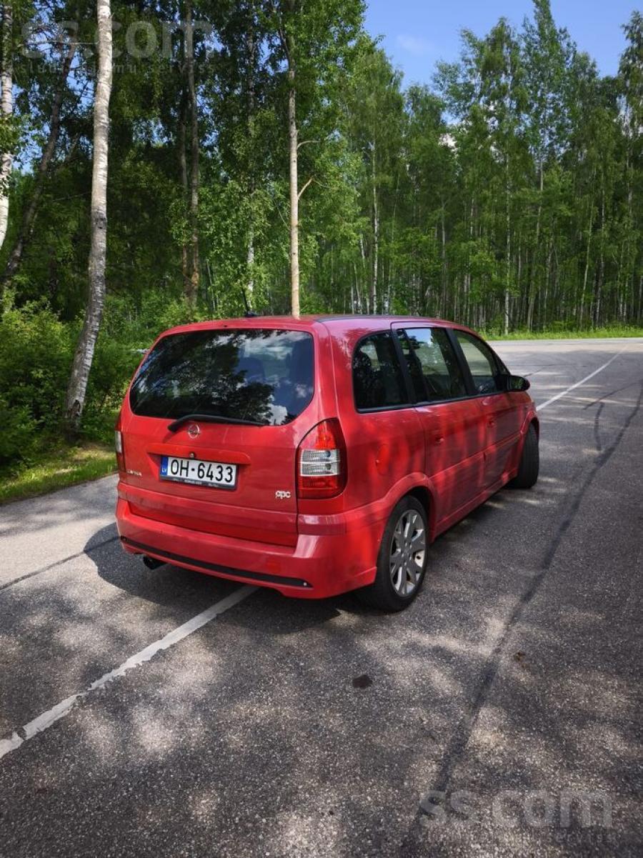 Sarkans Opel Zafira 2004 Tukums, ar dzinēja tilpumu 2.00 L un nobraukumu 216 tūkst. km par 4000 €, foto 4 vietnē AUTOMOTO.COM.LV