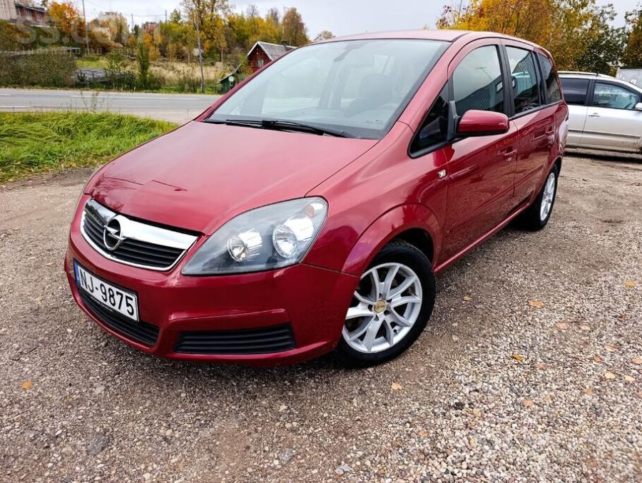 Sarkans Opel Zafira 2005 Rēzekne, ar dzinēja tilpumu 1.90 L un nobraukumu 225 tūkst. km par 1950 €, foto 1 vietnē AUTOMOTO.COM.LV