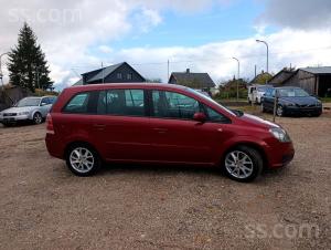 Sarkans Opel Zafira 2005 Rēzekne, ar dzinēja tilpumu 1.90 L un nobraukumu 225 tūkst. km par 1950 €, foto 5 vietnē AUTOMOTO.COM.LV