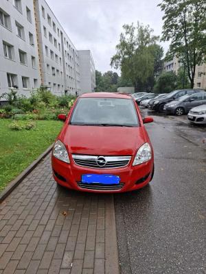 Red Opel Zafira 2008 in Vilnius, with an engine capacity of 1.69 L and mileage of 243 thousand km for 2100 €, photo  on AUTOMOTO.COM.LV