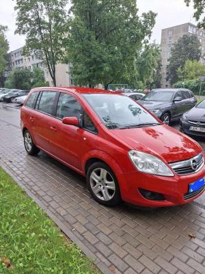 Red Opel Zafira 2008 in Vilnius, with an engine capacity of 1.69 L and mileage of 243 thousand km for 2100 €, photo 4 on AUTOMOTO.COM.LV