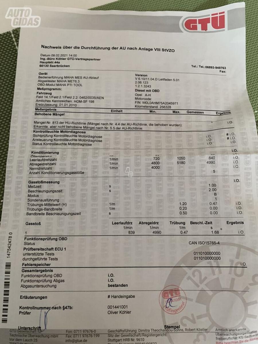 Красный Опель Зафира 2010 в Вильнюс, объемом двигателя 1.90 л и пробегом 293 тыс. км за 3600 €, фото 20 на AUTOMOTO.COM.LV