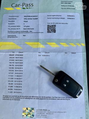 Opel Zafira 2013 in Kaunas, with an engine capacity of 2.00 L and mileage of 268 thousand km for 4250 €, photo 18 on AUTOMOTO.COM.LV