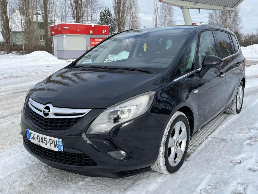 Melns Opel Zafira Tourer 2012 Tauragė, ar dzinēja tilpumu 1.96 L un nobraukumu 210 tūkst. km par 3950 €, foto 3 vietnē AUTOMOTO.COM.LV