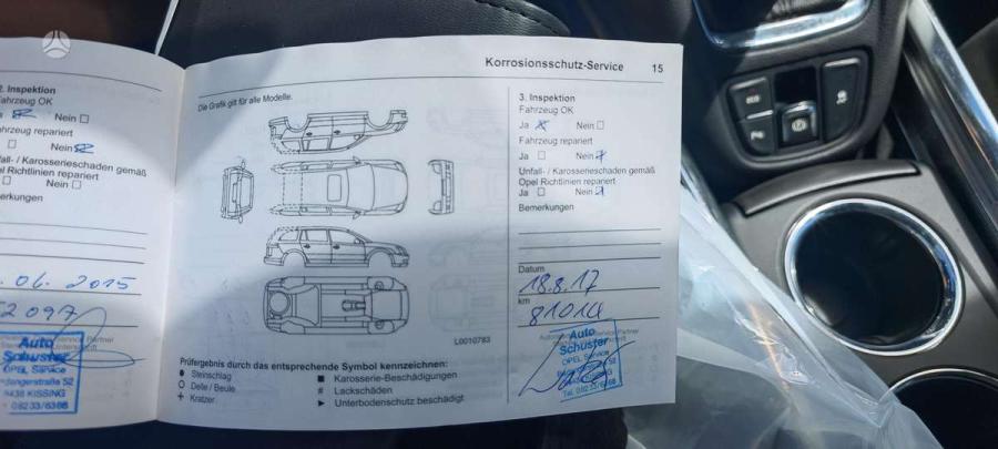 Черный Опель Zafira Tourer 2012 в Утена, объемом двигателя 1.96 л и пробегом 205 тыс. км за 4650 €, фото 25 на AUTOMOTO.COM.LV