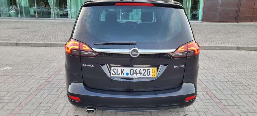 Melns Opel Zafira Tourer 2017 Šauļi, ar dzinēja tilpumu 1.96 L un nobraukumu 223 tūkst. km par 6999 €, foto 6 vietnē AUTOMOTO.COM.LV