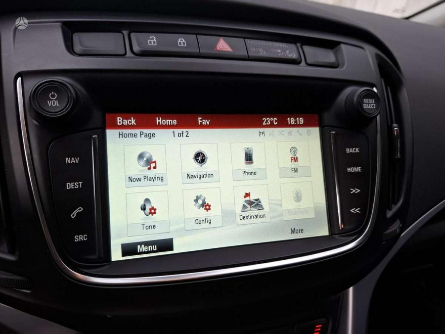 Черный Опель Zafira Tourer 2018 в Вильнюс, объемом двигателя 1.96 л и пробегом 136 тыс. км за 8400 €, фото 19 на AUTOMOTO.COM.LV
