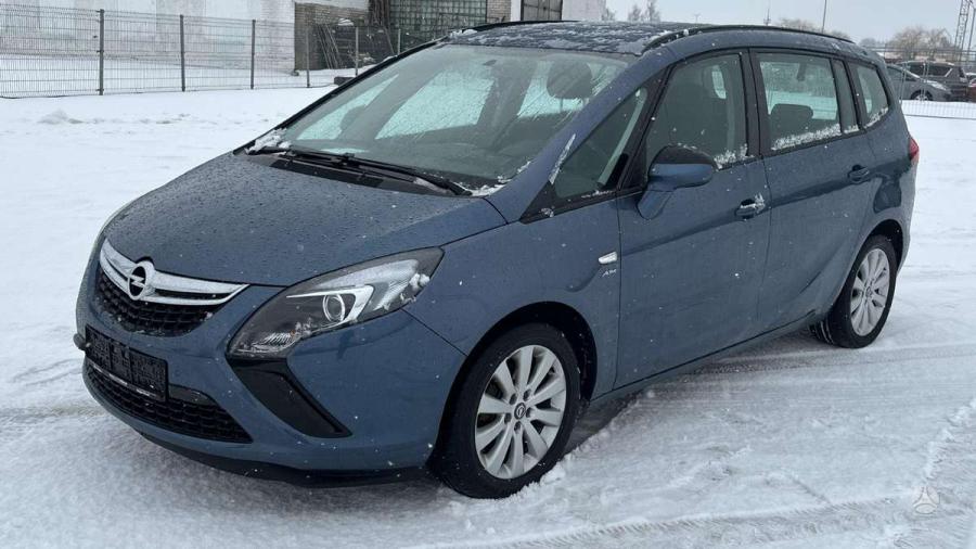Синий Опель Zafira Tourer 2013 в Мариямполе, объемом двигателя 1.96 л и пробегом 263 тыс. км за 4300 €, фото 3 на AUTOMOTO.COM.LV