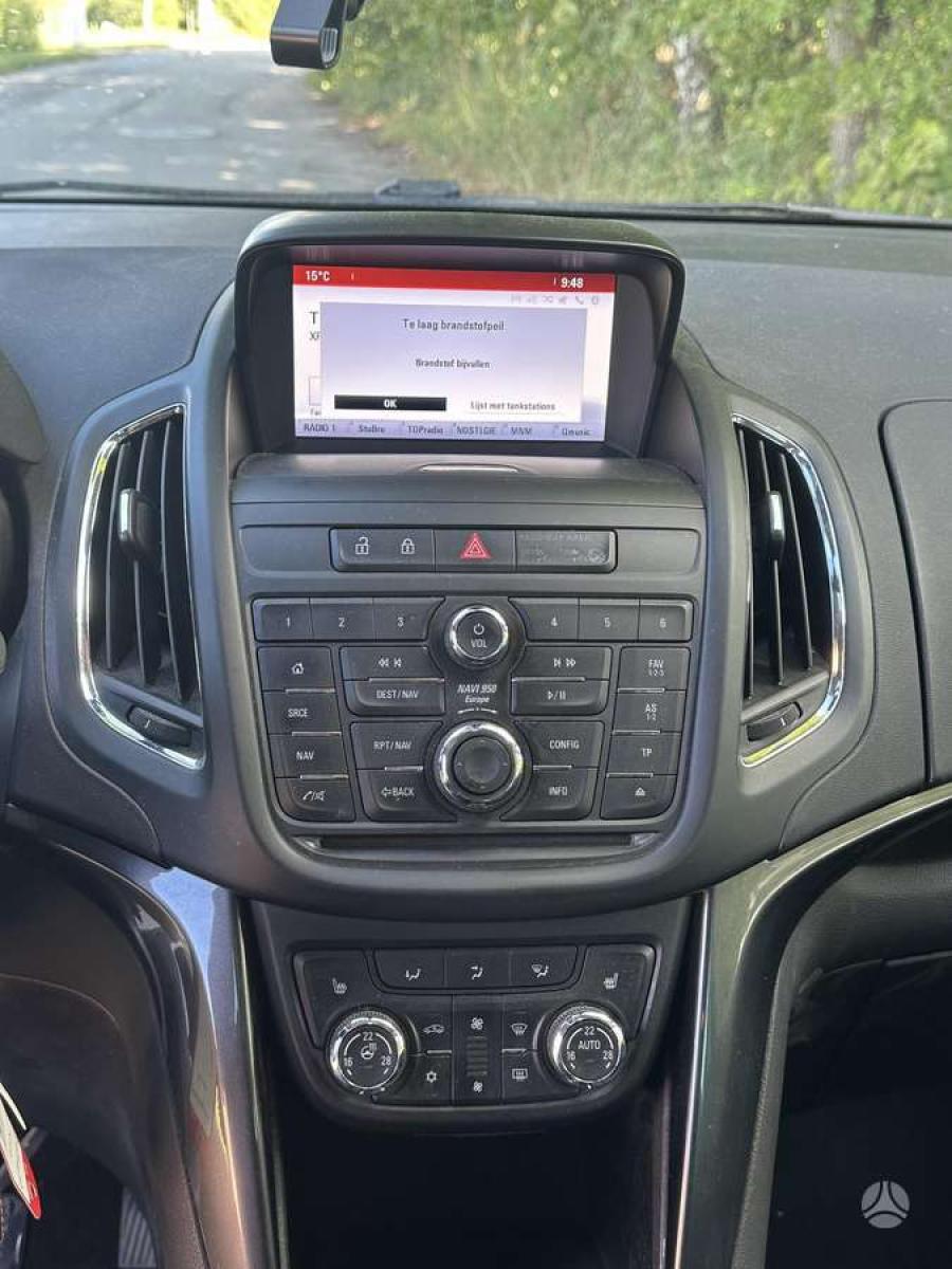 Blue Opel Zafira Tourer 2015 in Siauliai, with an engine capacity of 1.60 L and mileage of 198 thousand km for 4350 €, photo 13 on AUTOMOTO.COM.LV