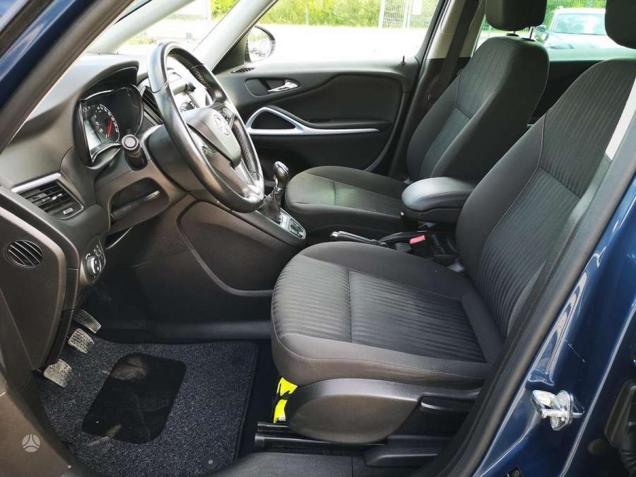 Blue Opel Zafira Tourer 2018 in Radviliskis, with an engine capacity of 1.36 L and mileage of 167 thousand km for 7750 €, photo 14 on AUTOMOTO.COM.LV