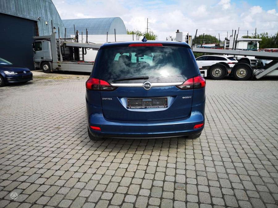 Blue Opel Zafira Tourer 2018 in Radviliskis, with an engine capacity of 1.36 L and mileage of 167 thousand km for 7750 €, photo 20 on AUTOMOTO.COM.LV