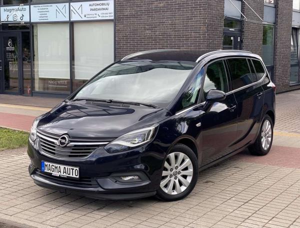 Zils Opel Zafira Tourer 2019 Marijampole, ar dzinēja tilpumu 1.96 L un nobraukumu 249 tūkst. km par 8350 €, foto  vietnē AUTOMOTO.COM.LV