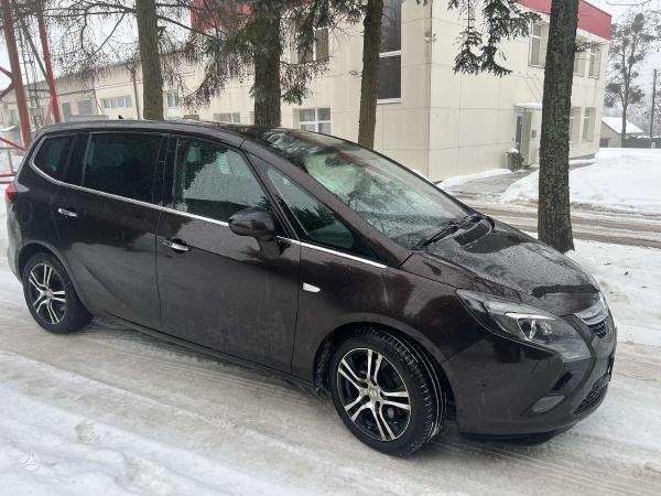 Коричневый Опель Zafira Tourer 2012 в Пренай, объемом двигателя 1.96 л и пробегом 209 тыс. км за 4950 €, фото 6 на AUTOMOTO.COM.LV