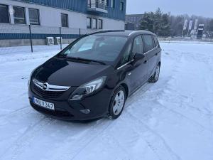 Brown Opel Zafira Tourer 2013 in Kaunas, with an engine capacity of 1.60 L and mileage of 243 thousand km for 4700 €, photo  on AUTOMOTO.COM.LV