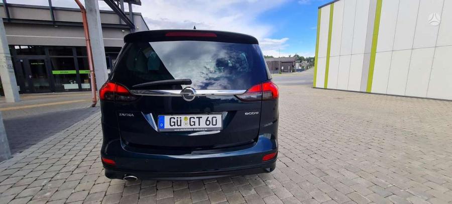Зеленый Опель Zafira Tourer 2017 в Таураге, объемом двигателя 1.96 л и пробегом 182 тыс. км за 6950 €, фото 8 на AUTOMOTO.COM.LV