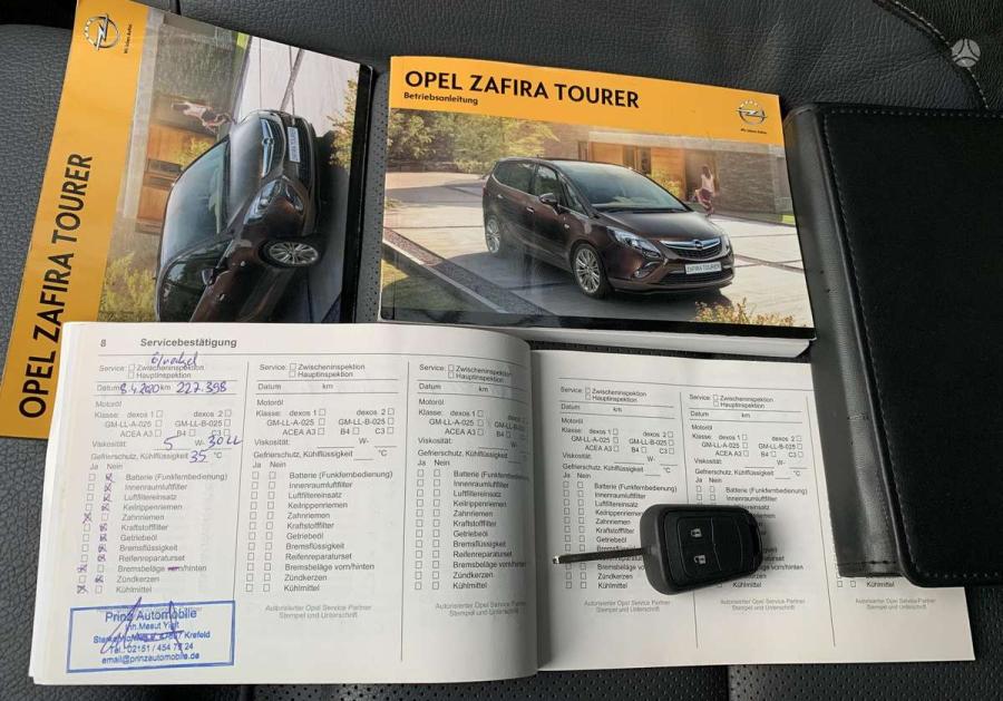Pelēks Opel Zafira Tourer 2012 Marijampole, ar dzinēja tilpumu 1.96 L un nobraukumu 258 tūkst. km par 5250 €, foto 29 vietnē AUTOMOTO.COM.LV