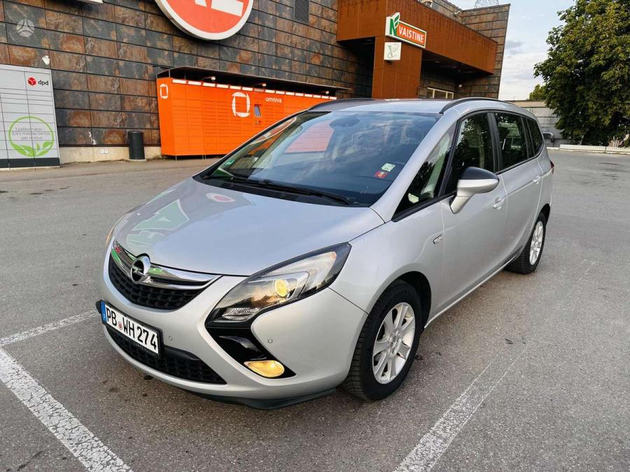 Pelēks Opel Zafira Tourer 2013 Viļņa, ar dzinēja tilpumu 1.96 L un nobraukumu 291 tūkst. km par 4600 €, foto 1 vietnē AUTOMOTO.COM.LV