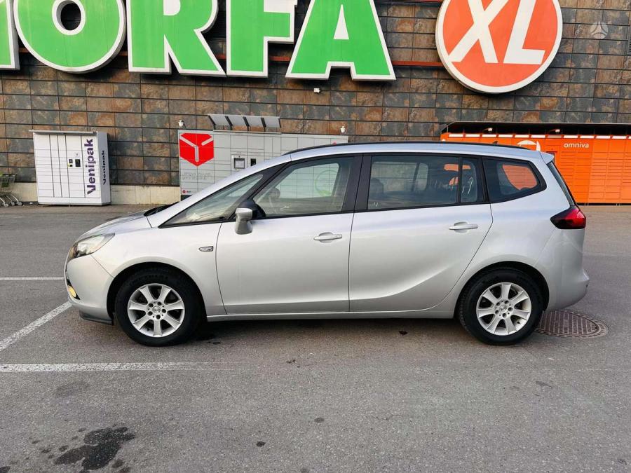 Pelēks Opel Zafira Tourer 2013 Viļņa, ar dzinēja tilpumu 1.96 L un nobraukumu 291 tūkst. km par 4600 €, foto 6 vietnē AUTOMOTO.COM.LV