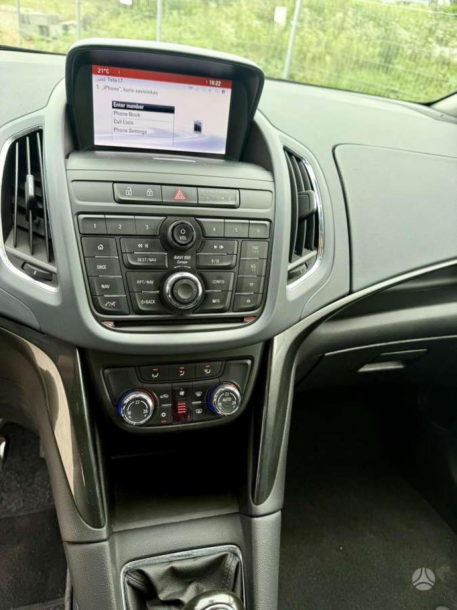 Серый Опель Zafira Tourer 2015 в Таураге, объемом двигателя 2.00 л и пробегом 290 тыс. км за 5200 €, фото 18 на AUTOMOTO.COM.LV