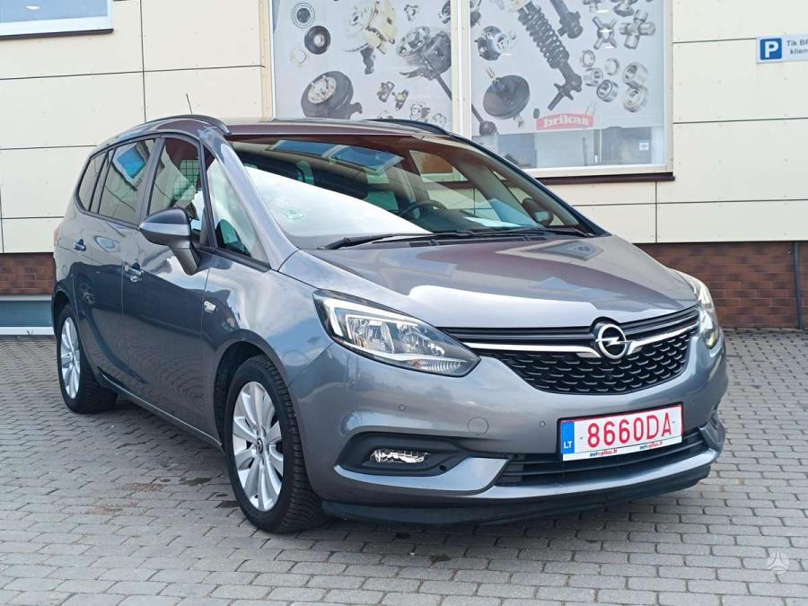 Pelēks Opel Zafira Tourer 2017 Kretinga, ar dzinēja tilpumu 1.96 L un nobraukumu 222 tūkst. km par 8400 €, foto 9 vietnē AUTOMOTO.COM.LV