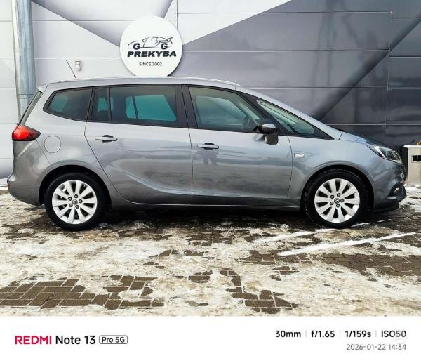 Серый Опель Zafira Tourer 2018 в Каунас, объемом двигателя 1.40 л и пробегом 212 тыс. км за 7950 €, фото 5 на AUTOMOTO.COM.LV