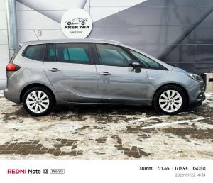 Grey Opel Zafira Tourer 2018 in Kaunas, with an engine capacity of 1.40 L and mileage of 212 thousand km for 7950 €, photo 5 on AUTOMOTO.COM.LV