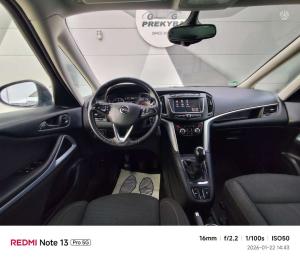 Grey Opel Zafira Tourer 2018 in Kaunas, with an engine capacity of 1.40 L and mileage of 212 thousand km for 7950 €, photo 12 on AUTOMOTO.COM.LV