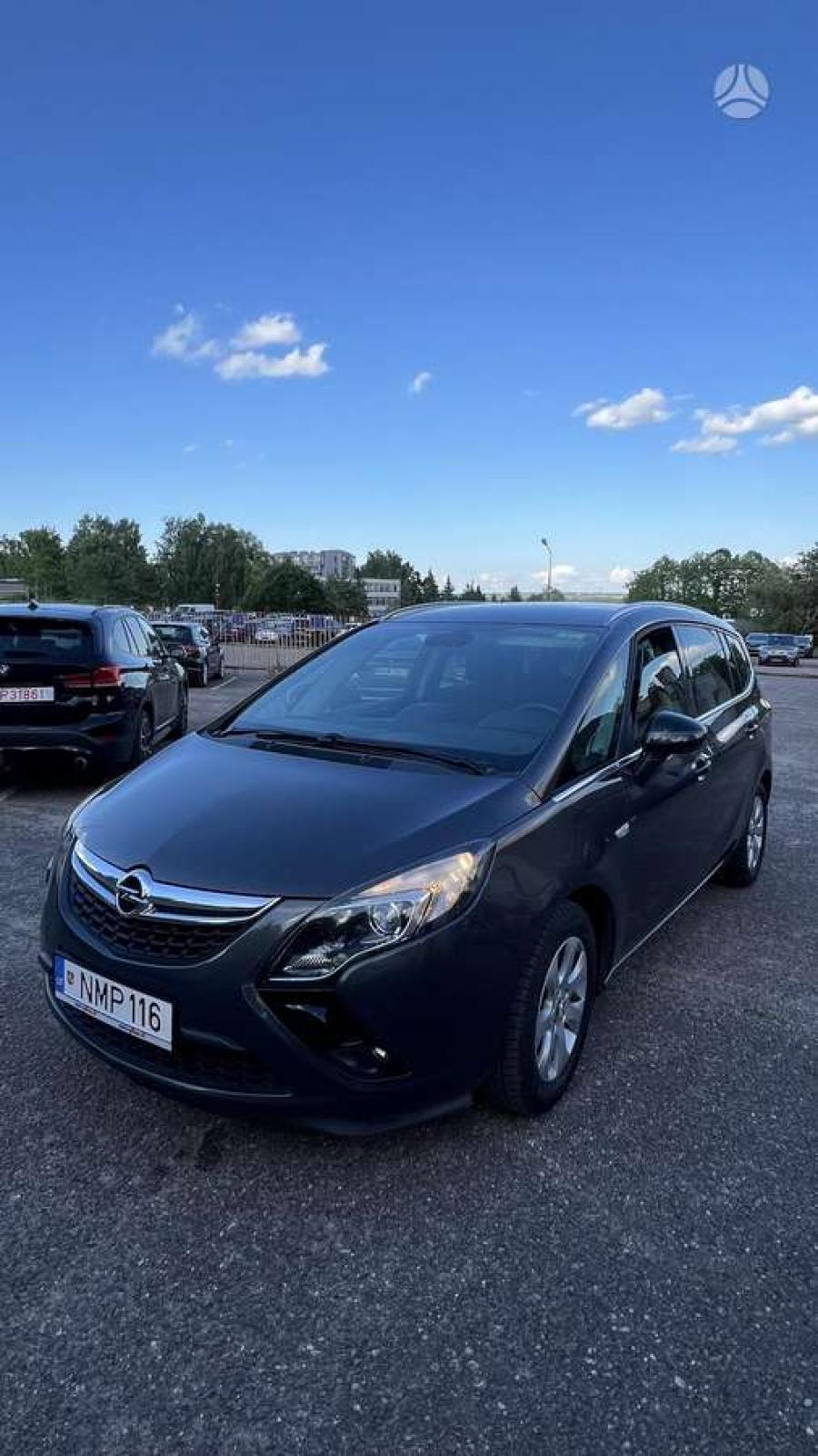 Серый Опель Zafira Tourer 2014 в Алитус, объемом двигателя 1.60 л и пробегом 258 тыс. км за 4500 €, фото 1 на AUTOMOTO.COM.LV