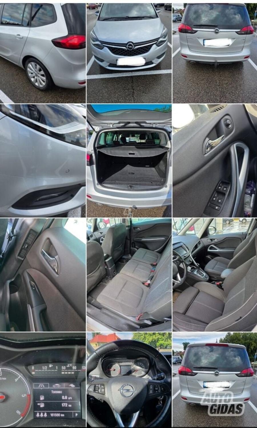 Опель Zafira Tourer 2017 в Каунас, объемом двигателя 2.00 л и пробегом 161 тыс. км за 8499 €, фото 14 на AUTOMOTO.COM.LV