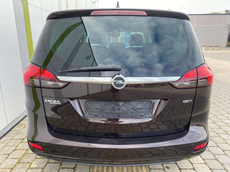 Sarkans Opel Zafira Tourer 2012 Raseiniai, ar dzinēja tilpumu 1.96 L un nobraukumu 300 tūkst. km par 4300 €, foto 5 vietnē AUTOMOTO.COM.LV