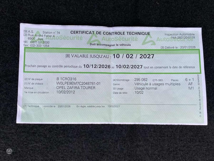 Sarkans Opel Zafira Tourer 2012 Raseiniai, ar dzinēja tilpumu 1.96 L un nobraukumu 300 tūkst. km par 4300 €, foto 22 vietnē AUTOMOTO.COM.LV