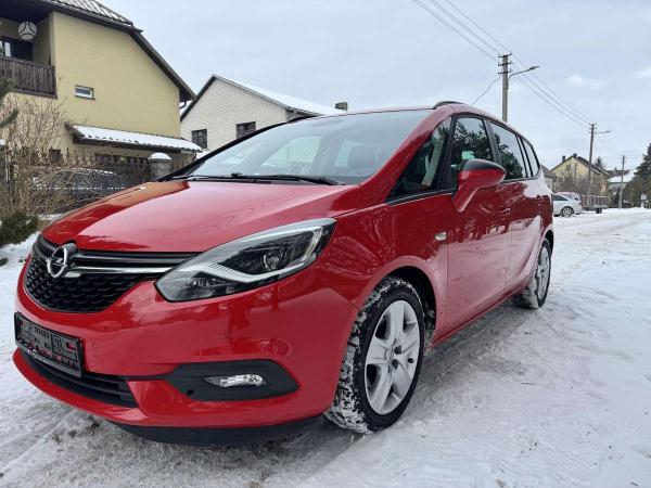 Sarkans Opel Zafira Tourer 2017 Marijampole, ar dzinēja tilpumu 1.96 L un nobraukumu 145 tūkst. km par 7950 €, foto 3 vietnē AUTOMOTO.COM.LV