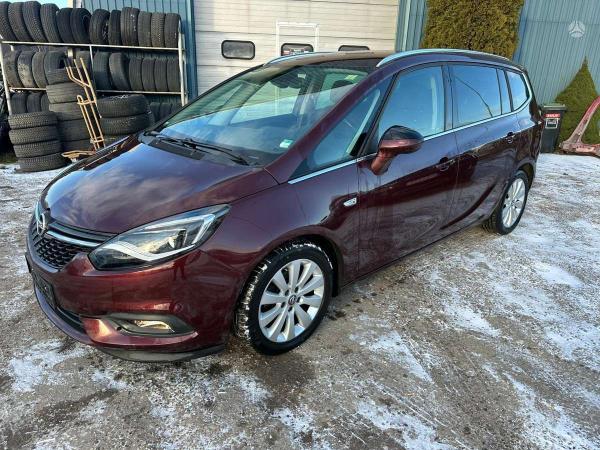 Sarkans Opel Zafira Tourer 2018 Jurbarkas, ar dzinēja tilpumu 1.36 L un nobraukumu 194 tūkst. km par 8599 €, foto 3 vietnē AUTOMOTO.COM.LV