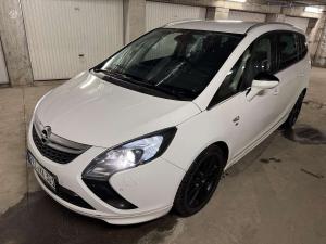 White Opel Zafira Tourer 2013 in Vilnius, with an engine capacity of 1.96 L and mileage of 315 thousand km for 4900 €, photo 4 on AUTOMOTO.COM.LV