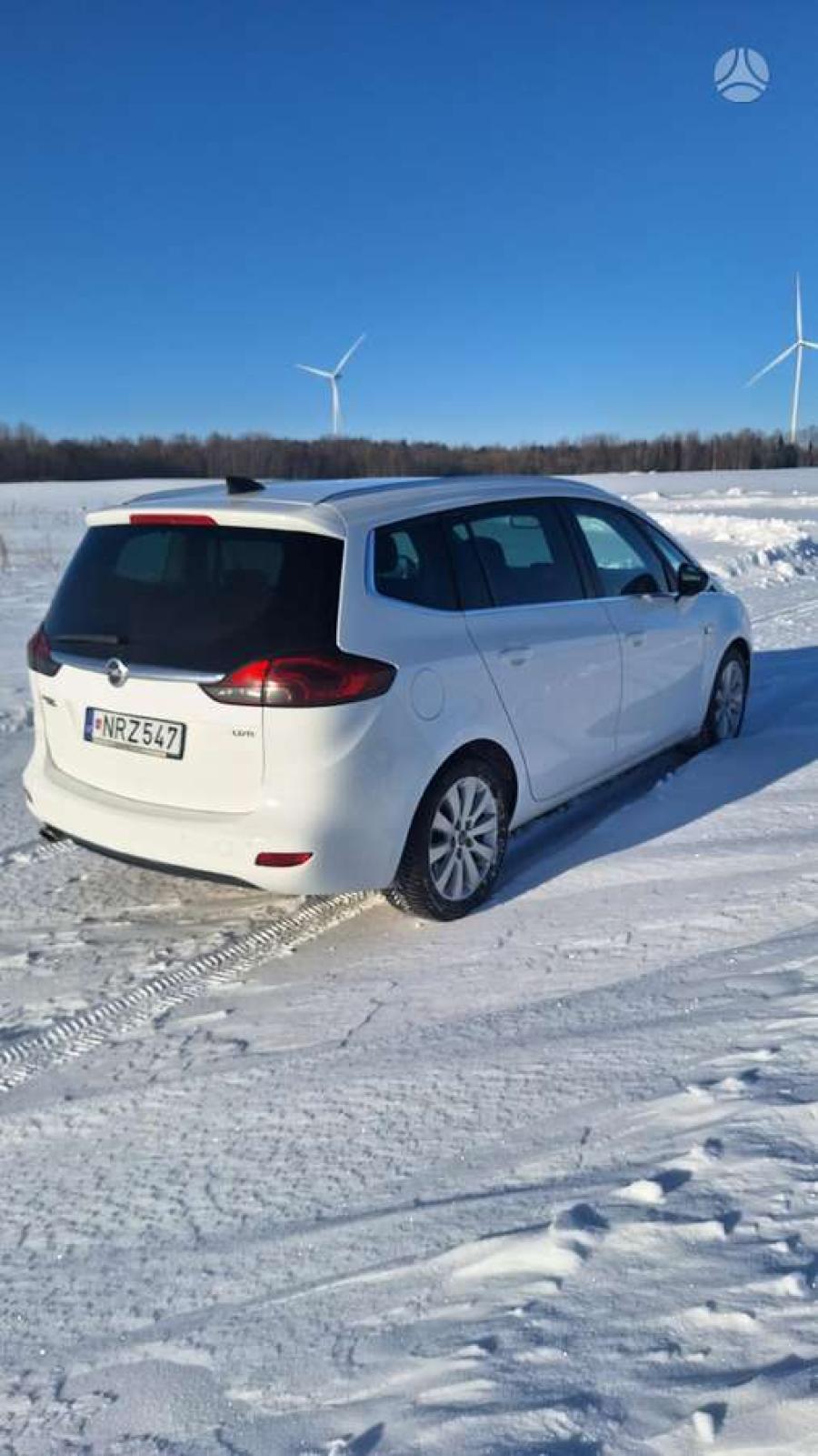 White Opel Zafira Tourer 2016 in Telschi, with an engine capacity of 1.96 L and mileage of 235 thousand km for 6250 €, photo 29 on AUTOMOTO.COM.LV