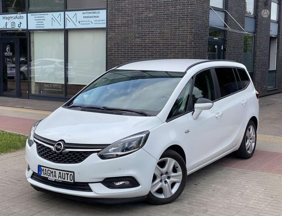 Balts Opel Zafira Tourer 2017 Marijampole, ar dzinēja tilpumu 1.96 L un nobraukumu 177 tūkst. km par 7499 €, foto 7 vietnē AUTOMOTO.COM.LV