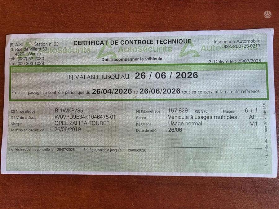 Balts Opel Zafira Tourer 2019 Marijampole, ar dzinēja tilpumu 1.60 L un nobraukumu 168 tūkst. km par 7990 €, foto 18 vietnē AUTOMOTO.COM.LV