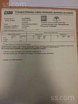 Белый Опель Зафира 2016 в Рига, объемом двигателя 1.40 л и пробегом 233 тыс. км за 3399 €, фото 12 на AUTOMOTO.COM.LV