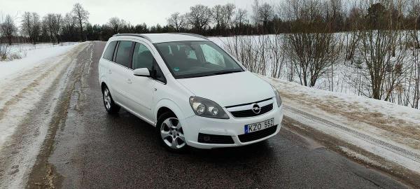 Balts Opel Zafira 2007 Viļņa, ar dzinēja tilpumu 1.91 L un nobraukumu 258 tūkst. km par 1600 €, foto 1 vietnē AUTOMOTO.COM.LV