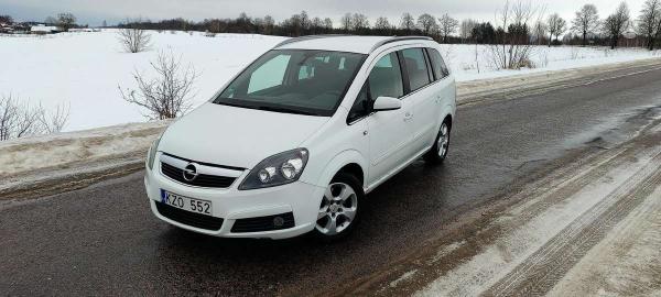 Balts Opel Zafira 2007 Viļņa, ar dzinēja tilpumu 1.91 L un nobraukumu 258 tūkst. km par 1600 €, foto 2 vietnē AUTOMOTO.COM.LV
