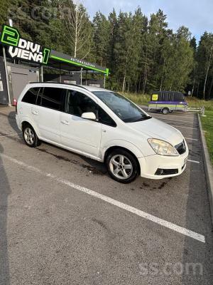 Balts Opel Zafira 2007 Rīga, ar dzinēja tilpumu 1.90 L un nobraukumu 299 tūkst. km par 800 €, foto  vietnē AUTOMOTO.COM.LV