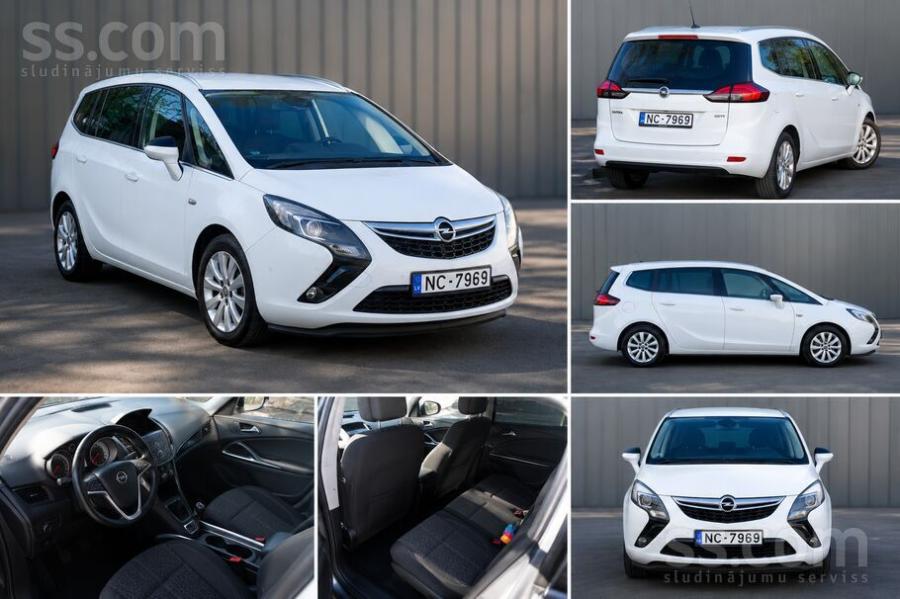 White Opel Zafira 2012 in Daugavpils, with an engine capacity of 2.00 L and mileage of 230 thousand km for 5300 €, photo 4 on AUTOMOTO.COM.LV
