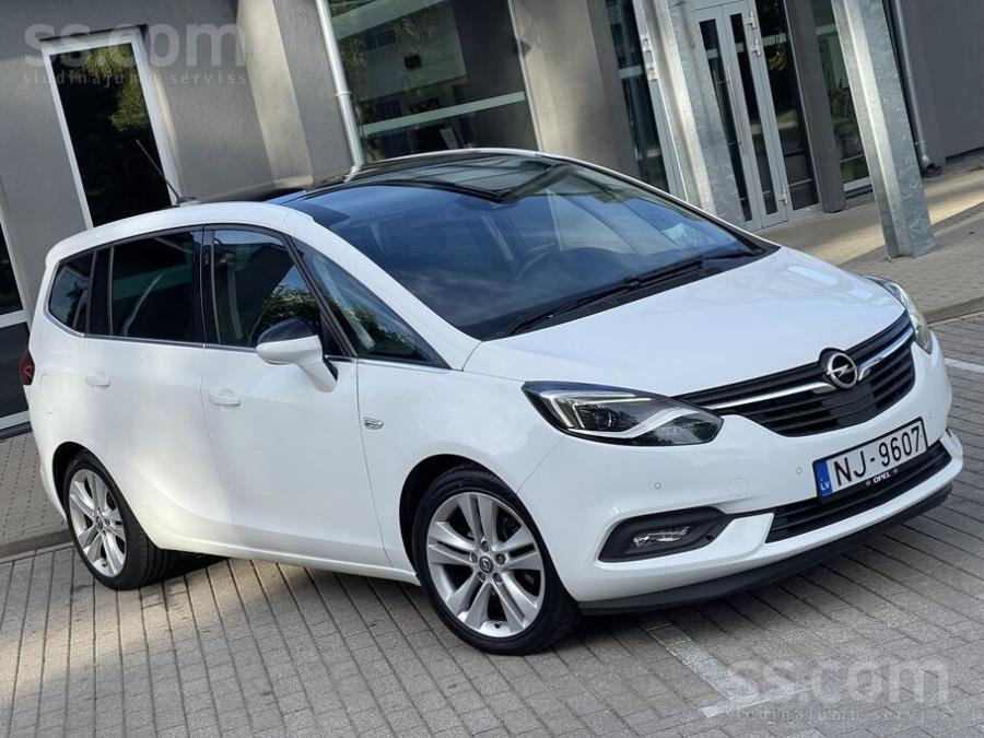 White Opel Zafira 2019 in Jurmala, with an engine capacity of 1.60 L and mileage of 0 thousand km for 10450 €, photo 16 on AUTOMOTO.COM.LV