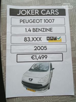 Grey Peugeot 1007 2005 in Palanga, with an engine capacity of 1.40 L and mileage of 90 thousand km for 500 €, photo 7 on AUTOMOTO.COM.LV