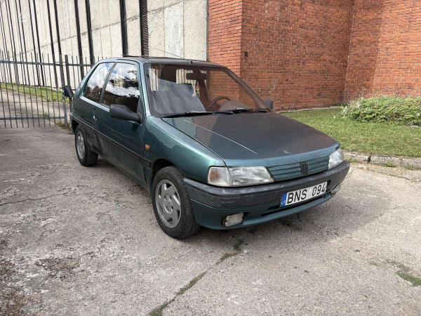 Green Peugeot 106 1991 in Kaunas, with an engine capacity of 1.36 L and mileage of 383 thousand km for 1200 €, photo 8 on AUTOMOTO.COM.LV