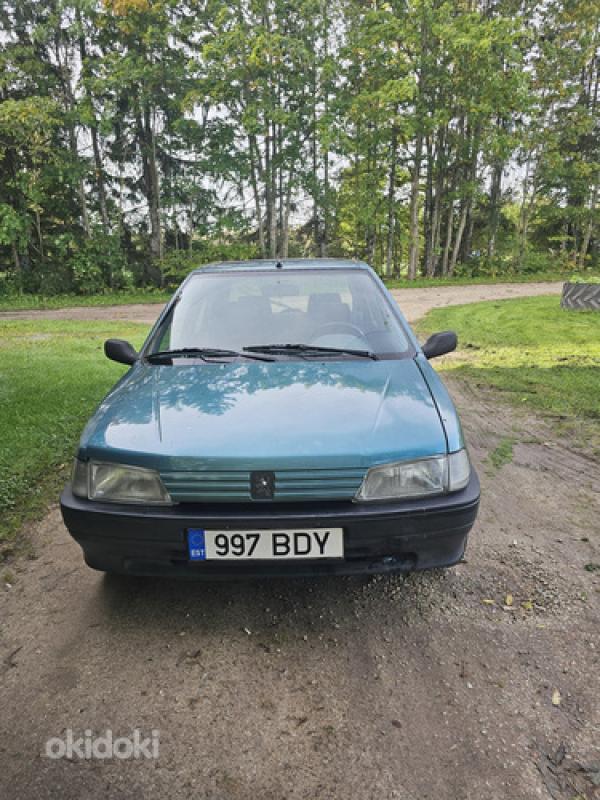 Green Peugeot 106 1994 in Rapla, with an engine capacity of 1.30 L and mileage of 202 thousand km for 800 €, photo 1 on AUTOMOTO.COM.LV