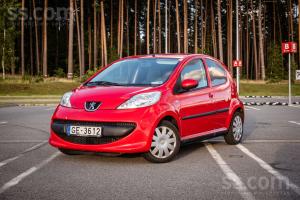 Sarkans Peugeot 107 2006 Rīga, ar dzinēja tilpumu 1.00 L un nobraukumu 0 tūkst. km par 1750 €, foto  vietnē AUTOMOTO.COM.LV