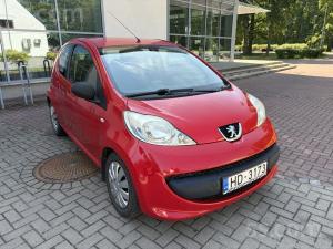 Sarkans Peugeot 107 2007 Jelgava, ar dzinēja tilpumu 1.00 L un nobraukumu 119 tūkst. km par 1250 €, foto  vietnē AUTOMOTO.COM.LV